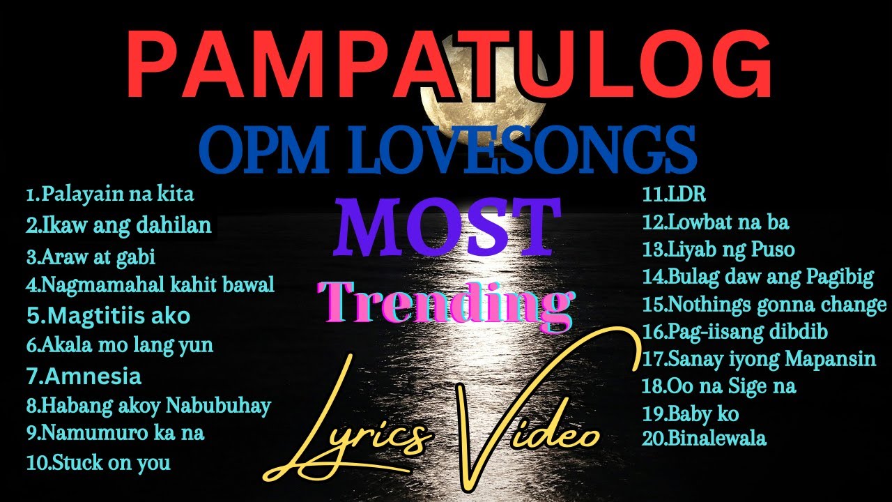 BEST OPM LOVESONG WITH LYRICS 2025//TAGOS SA PUSO OPM LOVE SONGS - YouTube