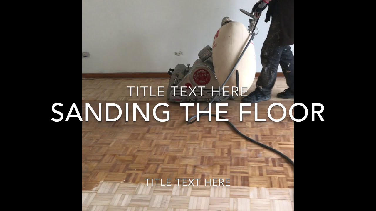 How to parquet floor repair, sand, seal and re finish - YouTube