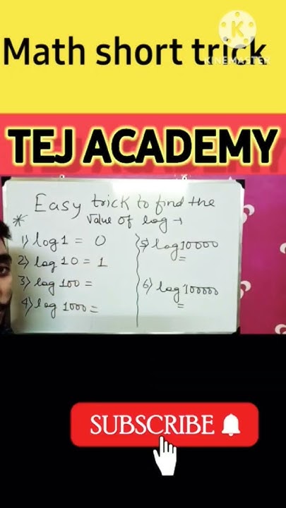 😱 Math Short Trick | log Table trick | Fast calculation Maths | #shorts #ytshorts #log - YouTube