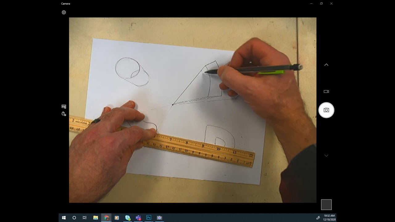 Organic Shapes In 1-Point Perspective - YouTube
