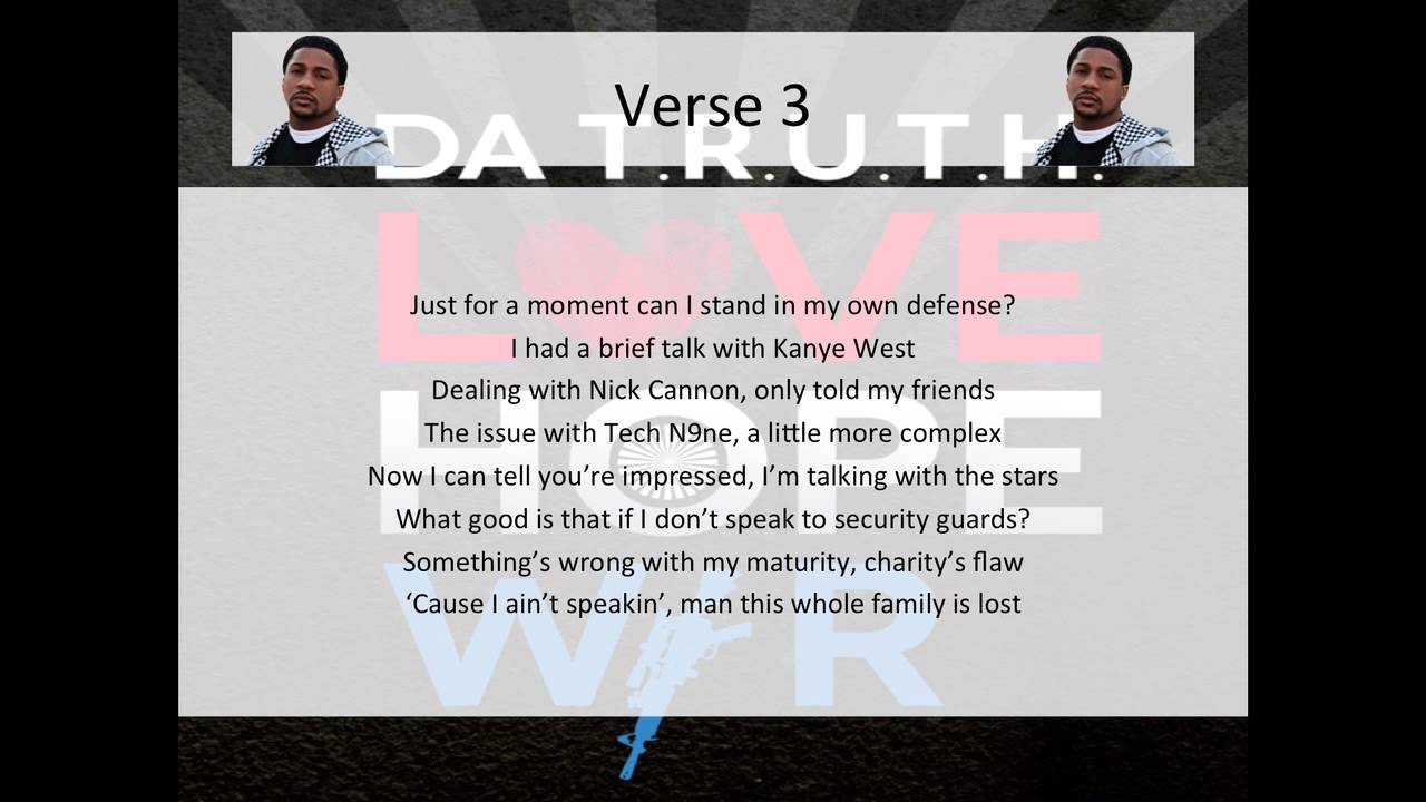 Da T R U T H J I F E Lyrics Youtube