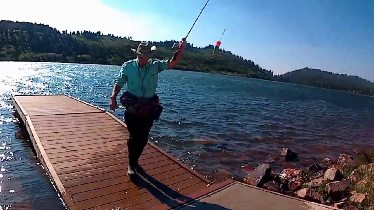 Fishing at Monument Lake in Colorado. - YouTube
