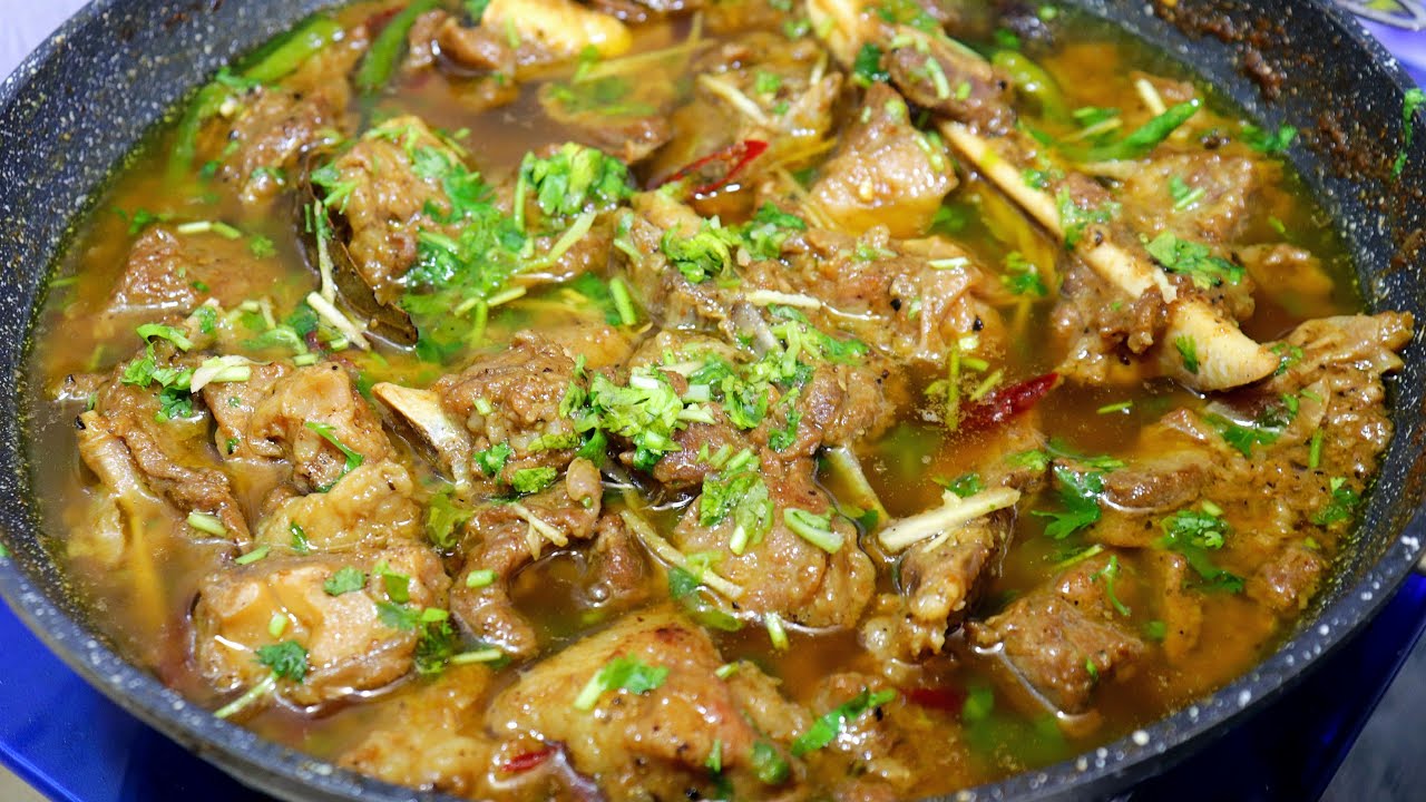 Mutton Kali Mirch Gravy | Kam Masale, Behad Tasty | Mutton Black Pepper ...