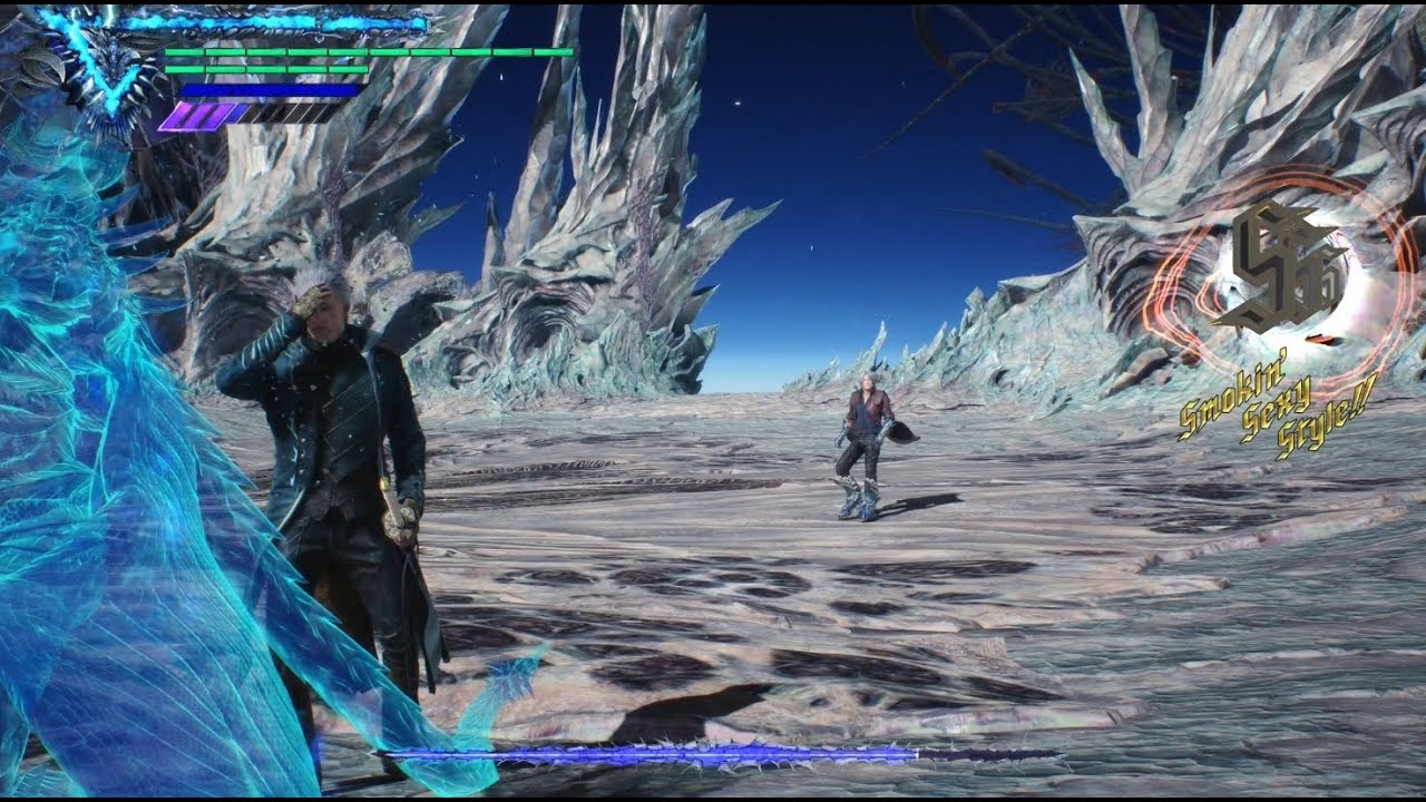 DMC5 - Vergil Dancing with Dante - YouTube