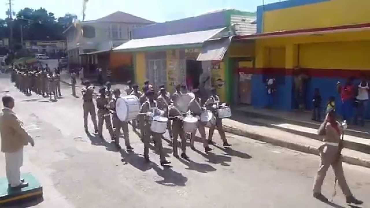 Jamaica Combined Cadet Force (JCCF) 5th Battalion on parade - YouTube