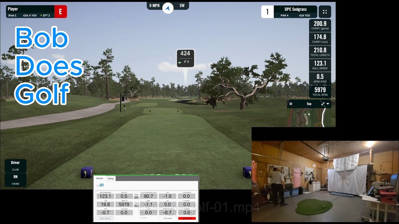 garage golf: GS Pro : Garmin R10 - YouTube