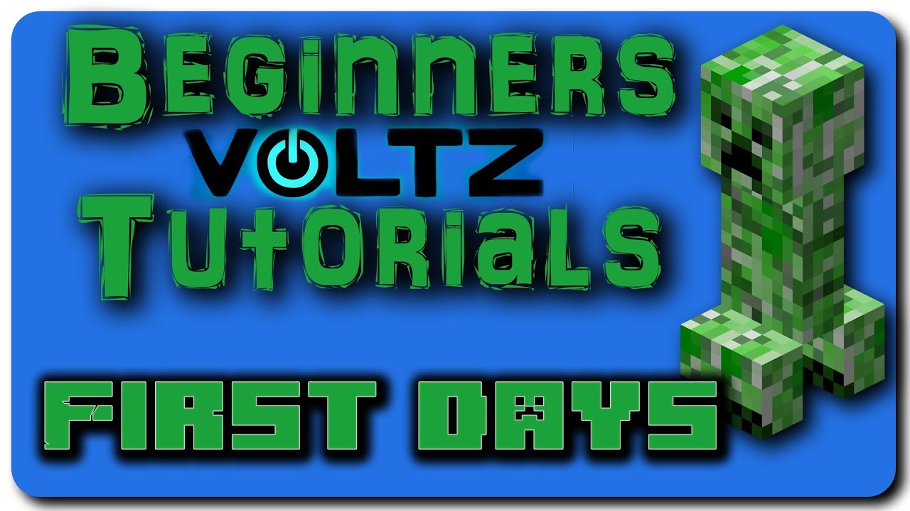 Minecraft Voltz Mod Pack Beginners Tutorial - Part 1 - How to Make a ...