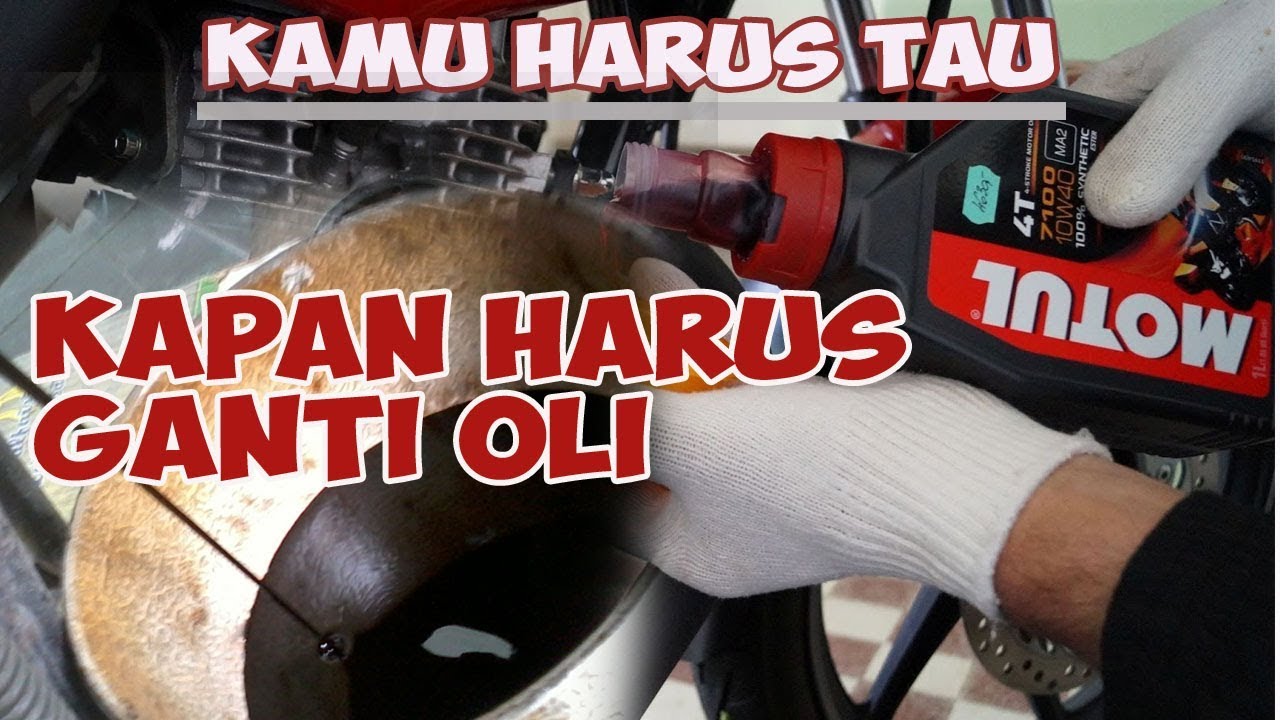 PENTING !! kapan harus GANTI OLI? HITAM bukan jadi jaminan harus GANTI ...