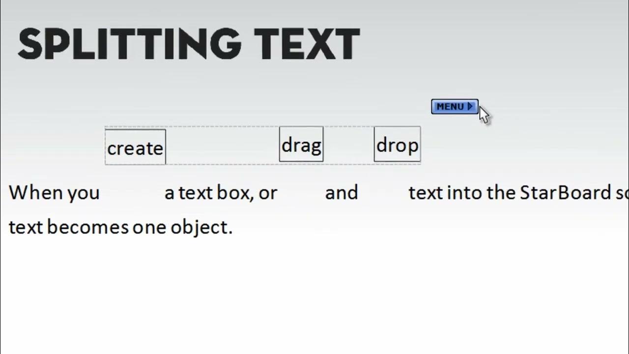 Splitting Text - YouTube