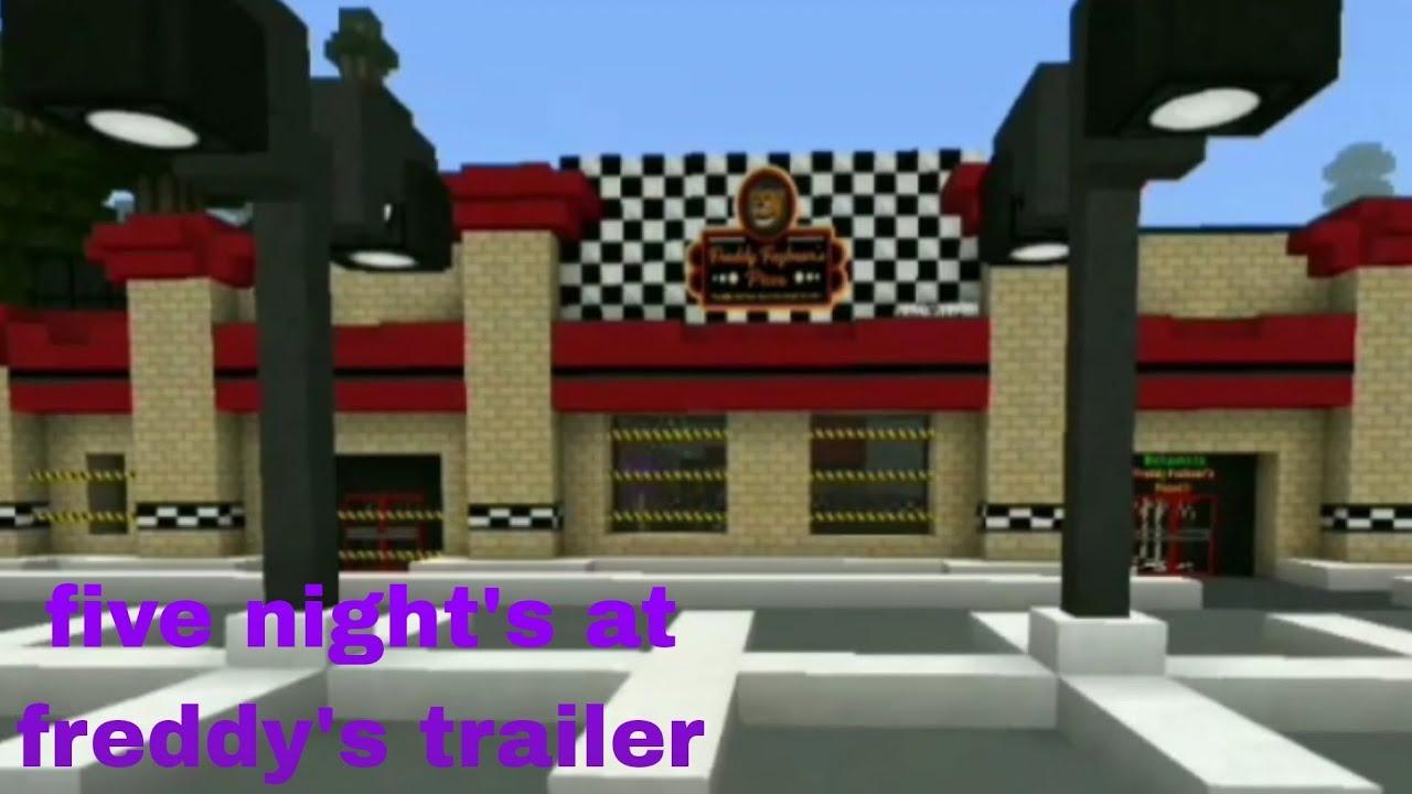 Minecraft: Five nights at Freddy's trailer - YouTube