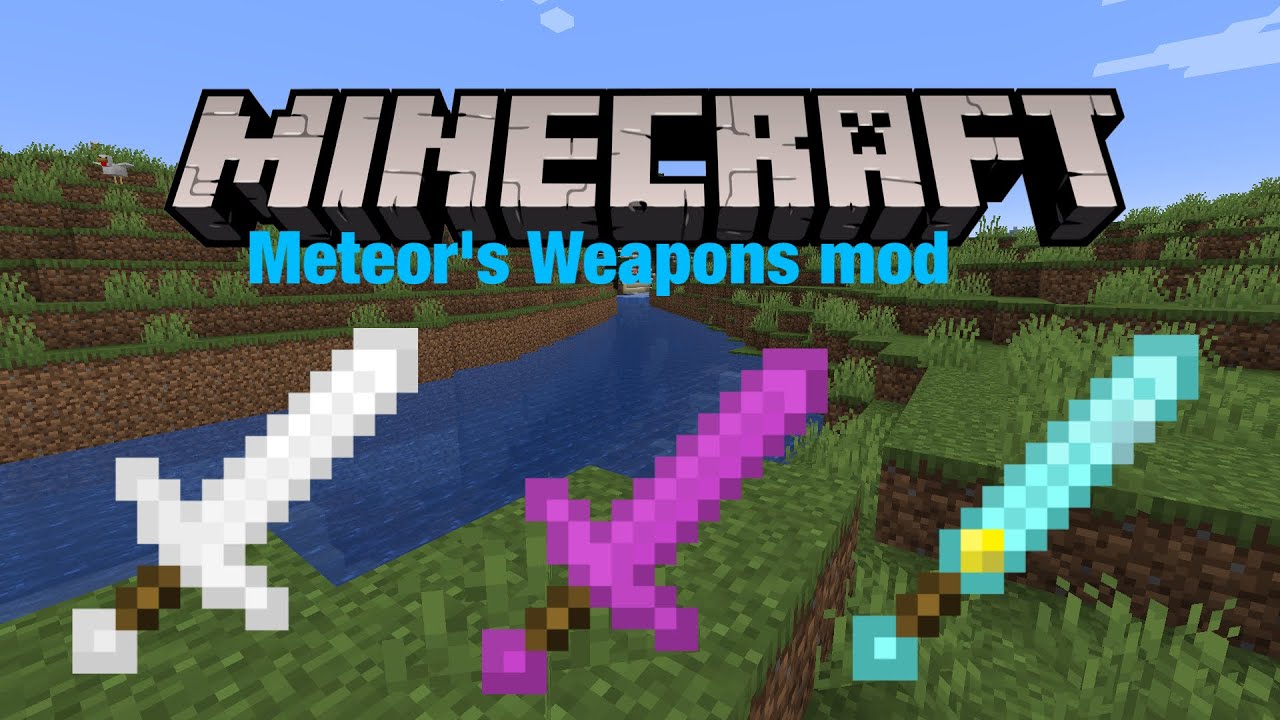 Minecraft (Meteor's Weapons mod) - YouTube