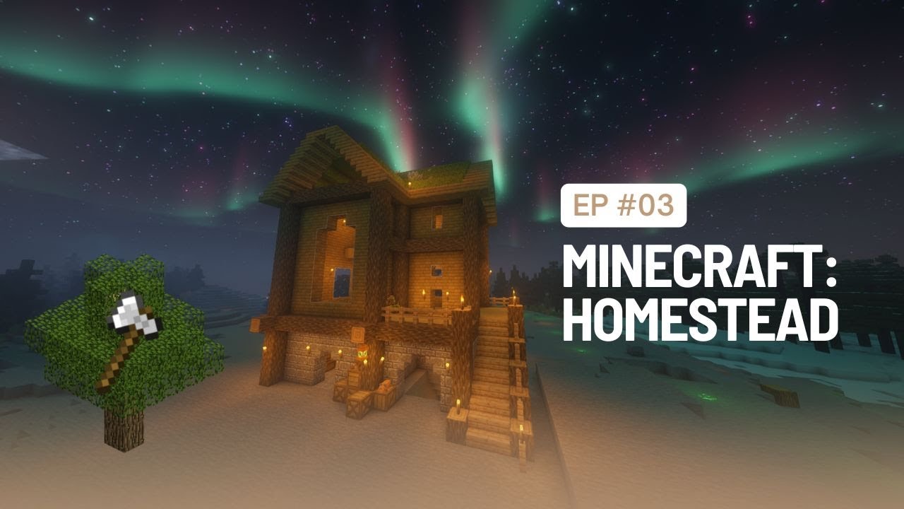 Minecraft Homestead Episode 3- House Upgrade - YouTube
