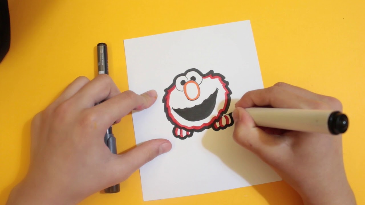 ARTPEREST Blog by Betül / How to Draw Puppet Monster Elmo - ElmoÇizimi ...