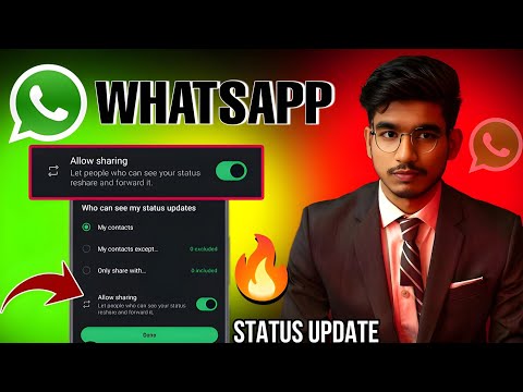 allow sharing whatsapp | whatsapp allow sharing | WhatsApp status re-sharing option 🔥