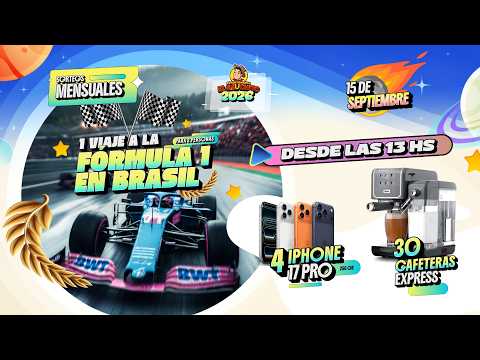 𝗦𝗼𝗿𝘁𝗲𝗼 𝟭𝟱 𝗱𝗲 𝗦𝗲𝗽𝘁𝗶𝗲𝗺𝗯𝗿𝗲 | 🏁 𝗩𝗶𝗮𝗷𝗲𝘀 𝗙𝟭 𝗕𝗿𝗮𝘀𝗶𝗹 ▫️ 𝗜𝗽𝗵𝗼𝗻𝗲 𝟭𝟳 𝗣𝗿𝗼 ▫️ 𝗖𝗮𝗳𝗲𝘁𝗲𝗿𝗮𝘀