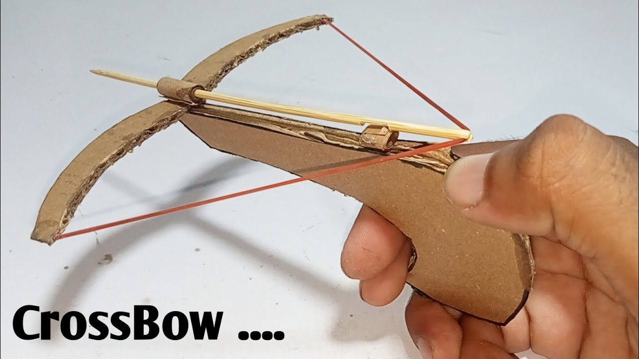 Powerful Cardboard Crossbow That Actually Works | Insane DIY with ...