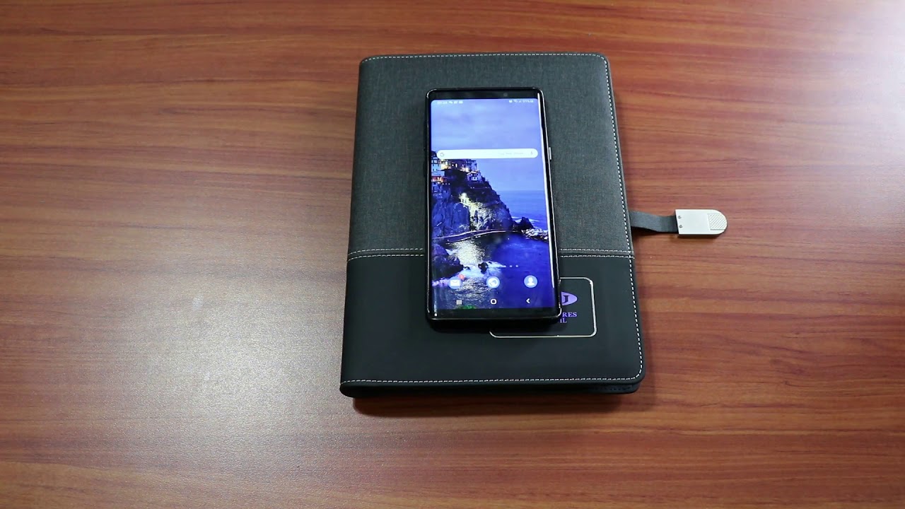 Agenda EJECUTIVA con Powerbank + pendrive + wireless - YouTube