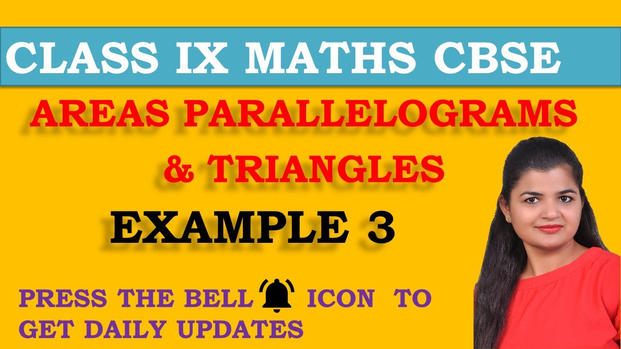 Class 9th ncert math chapter 9 example no. 3 - YouTube