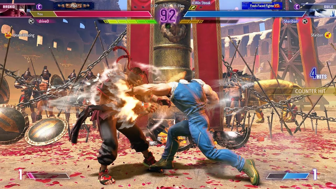 Street Fighter 6 Battle Hub set- drive0 (Rashid) VS Shariban (Guile ...