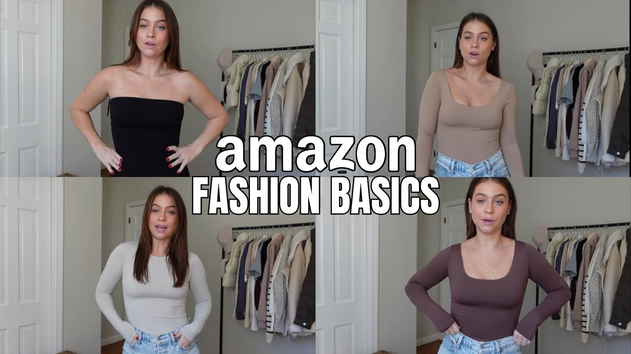 AMAZON FASHION BASICS TRY ON HAUL - YouTube