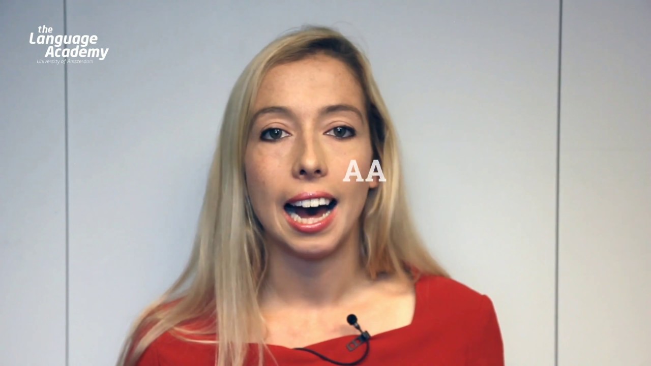 Learn how to pronounce AA and A in Dutch - YouTube