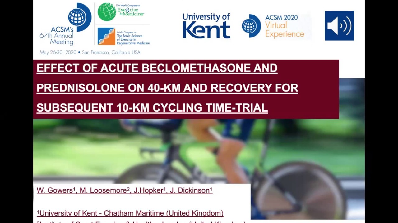 Effect of Acute Beclomethasone and Prednisolone on 40-km, & Recovery ...