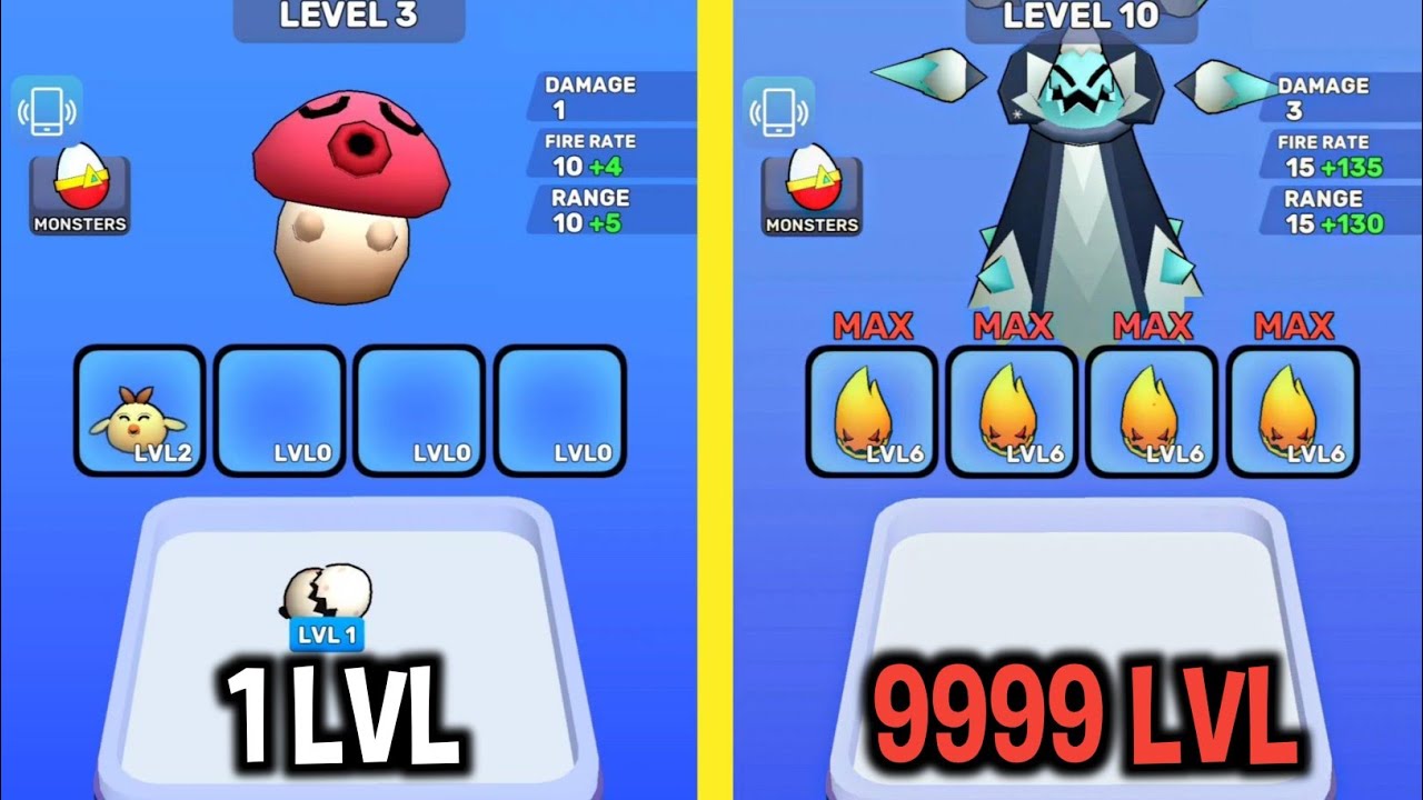 MAX LEVEL in Merge Monster Run Game - YouTube