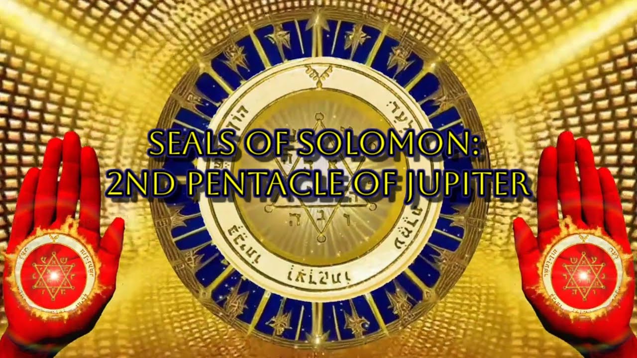 SEALS of SOLOMON: 2nd Pentacle of Jupiter 🌌183.58 Hz Jupiter Frequency ...