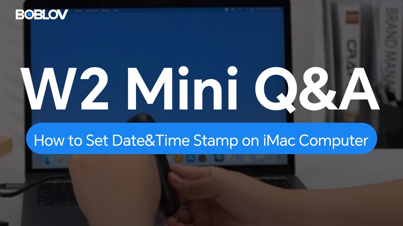 How to Set Date&Time Stamp for BOBLOV W2 Small Camera on iMac Computer ...