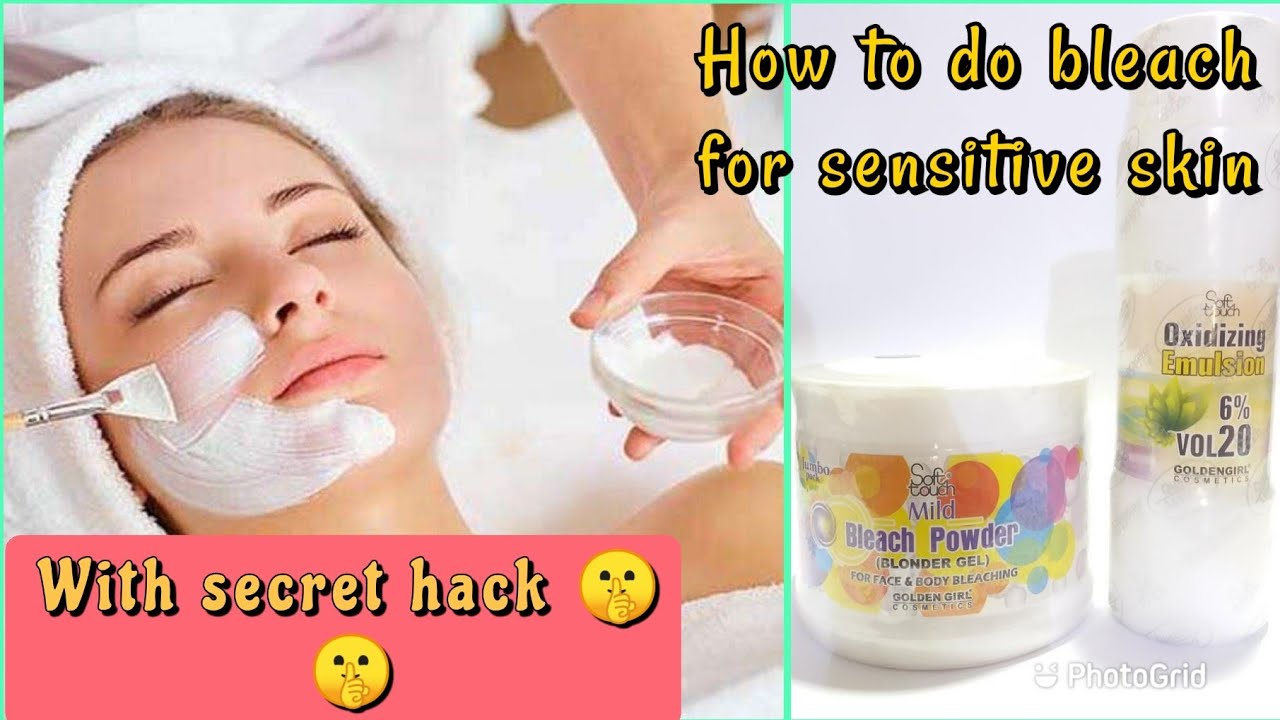How to do bleach on face with secret hack/ How to do bleach at home for ...