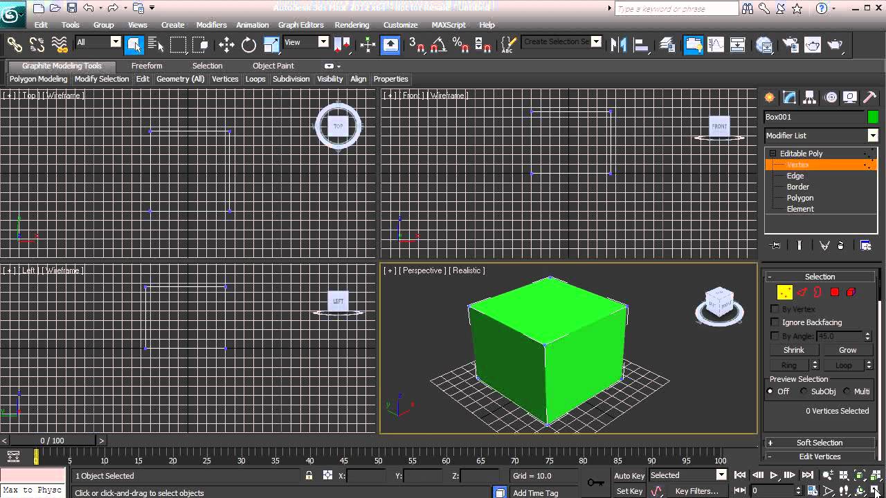8 Understanding the sub object modes of 3ds Max - YouTube