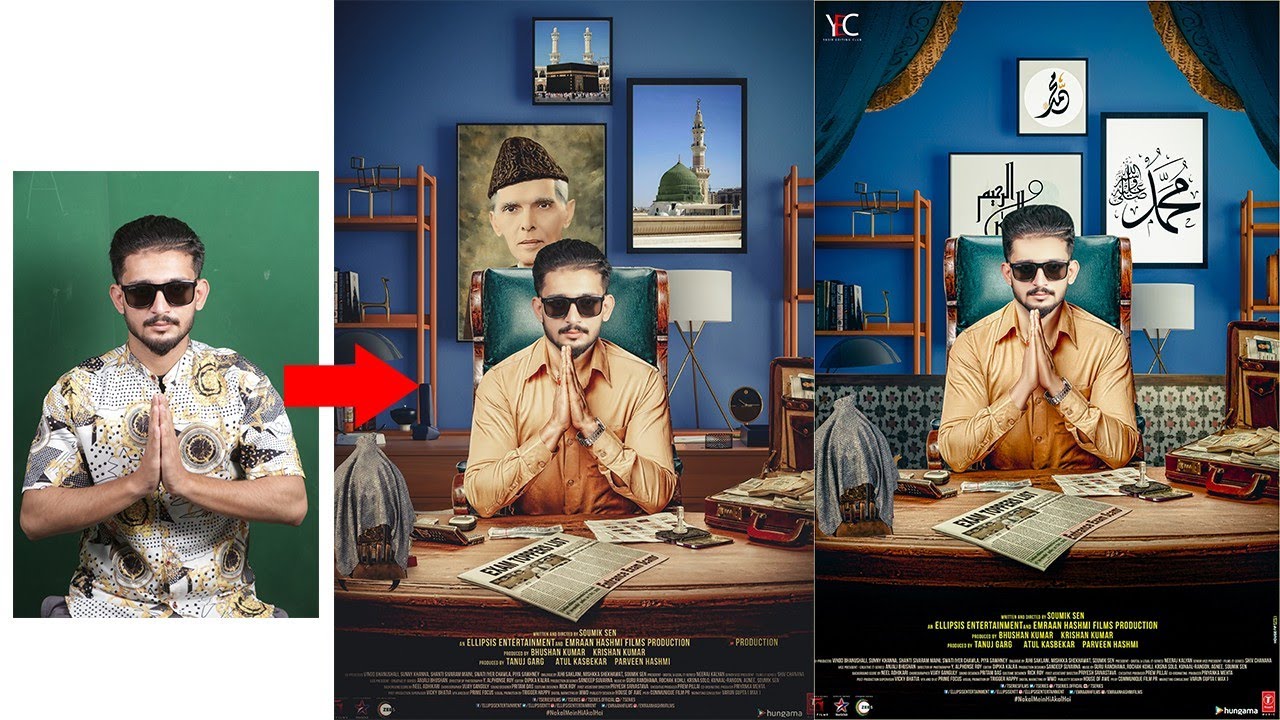 Full HD Poster Editing In Photoshop By Yasir Editor - YouTube