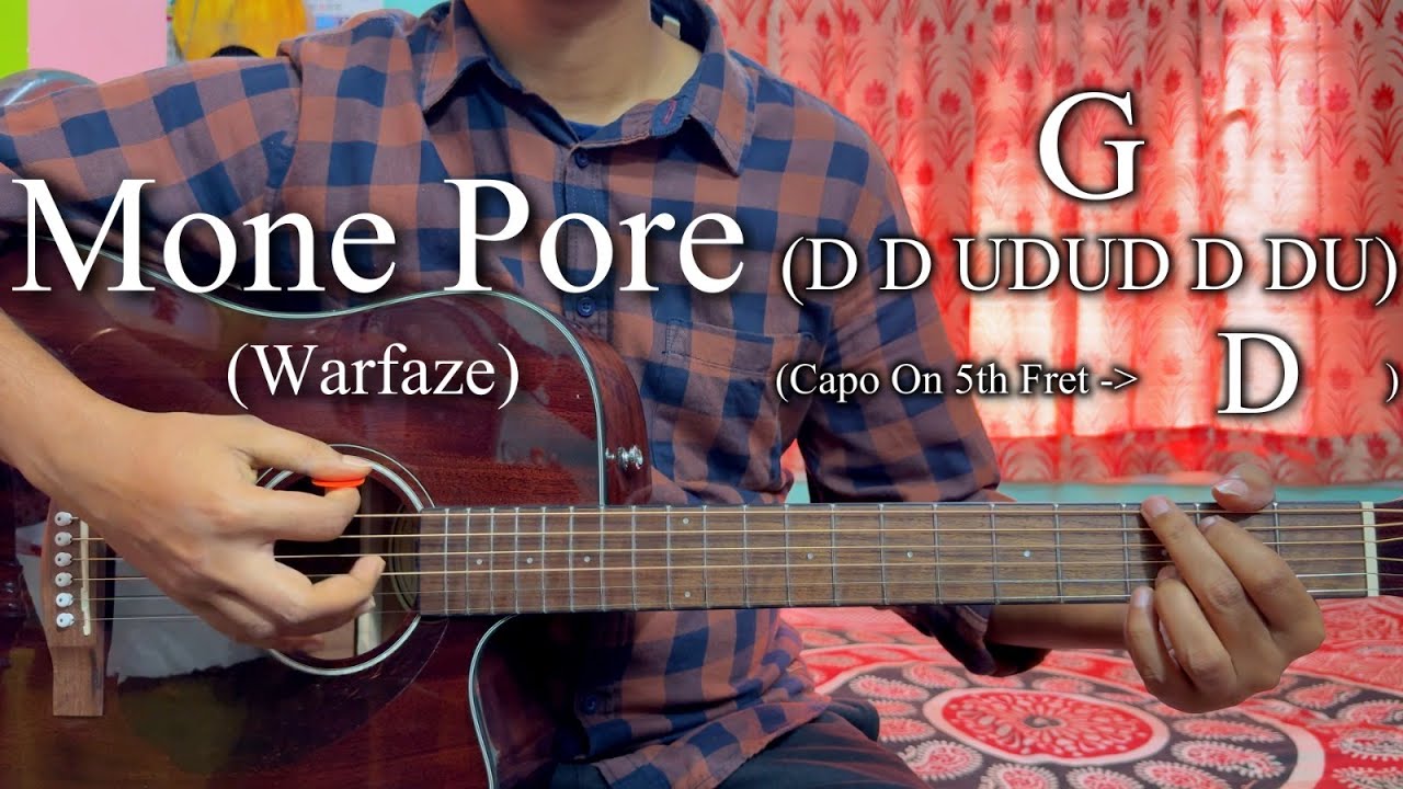 Mone Pore | Warfaze | Easy Guitar Chords Lesson+Cover, Strumming ...