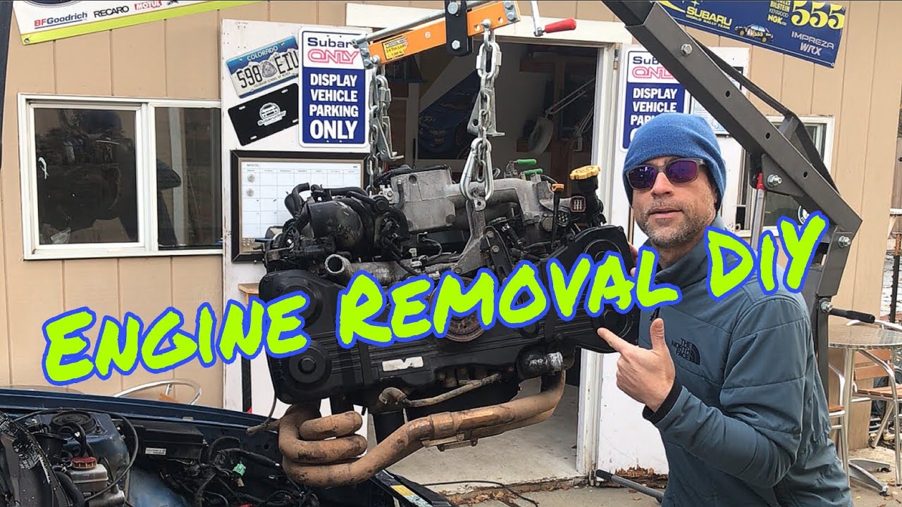 How to Remove an Engine with a Hoist | Subaru DiY - YouTube