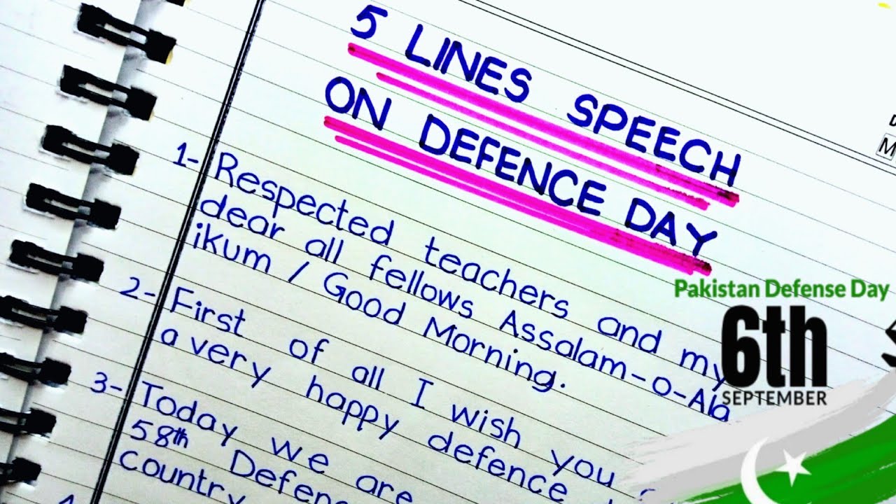 5 Lines Speech on Defence Day | Very Short Speech on Defence Day in ...