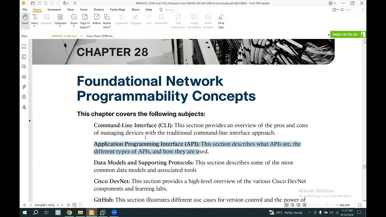 CCNP Enterprise (ENCOR)- Chapter 28. Foundational Network Programmability Concepts - Part1 - YouTube