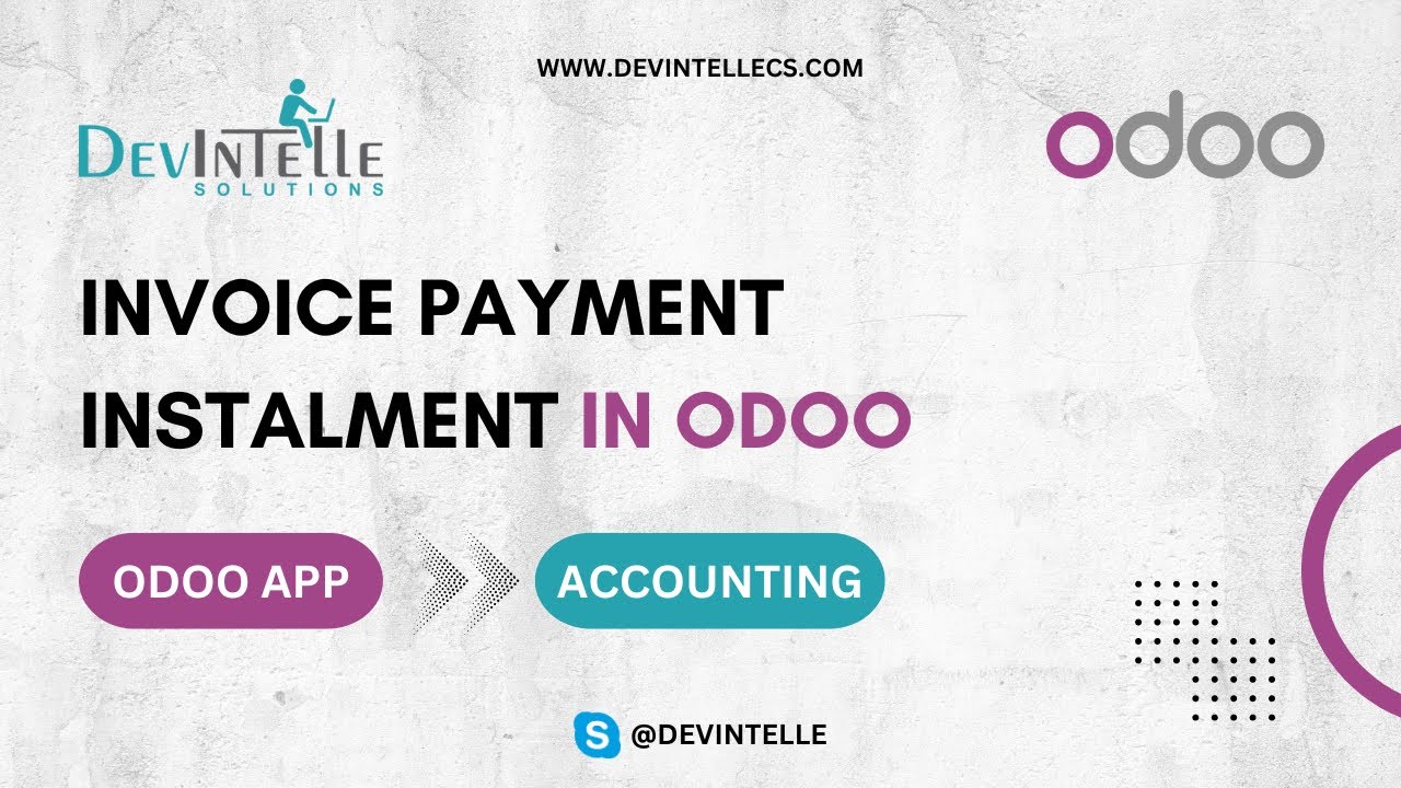 How To Create Invoice Payment Instalment In Odoo - YouTube