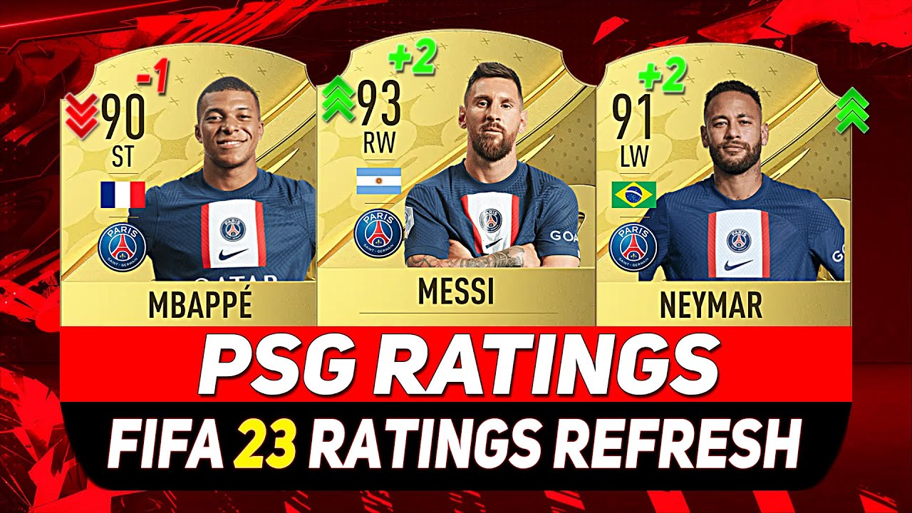 FIFA 23 PSG WINTER RATINGS UPGRADES & DOWNGRADES!😎😱 ft. MESSI, NEYMAR ...