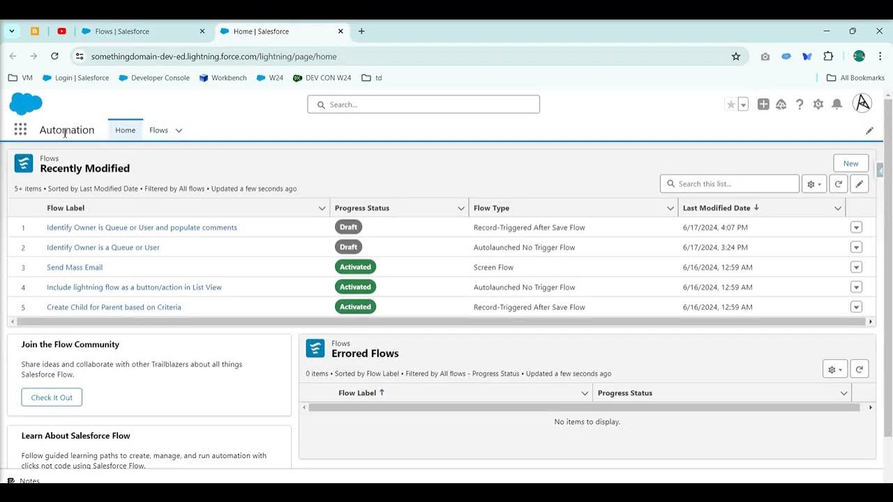 Automation Lightning App (Check Description for Details) #inSalesforce - YouTube