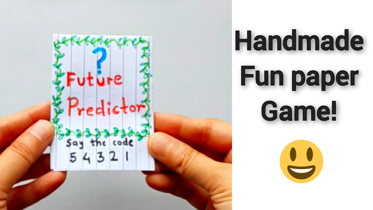 Fun Paper game from notebook page | Easy paper craft | diy paper game ...
