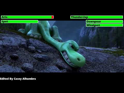 The Good Dinosaur Final Battle with healthbars (Birthday Special)