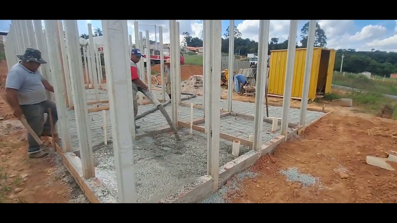 Como fazer Radier casa pre moldada vídeo 05 - YouTube