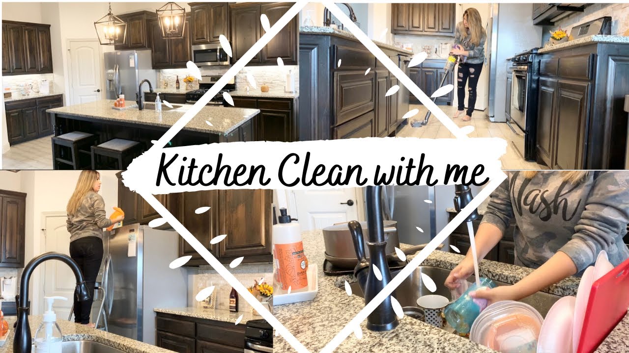 SPEED CLEAN || DEEP CLEAN KITCHEN WITH ME! | CLEANING MOTIVATION - YouTube