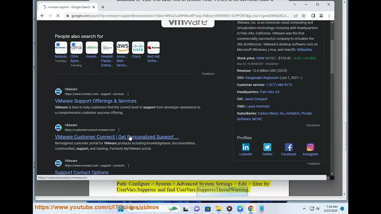 Fix VMware esx problem hyperthreading unmitigated - YouTube