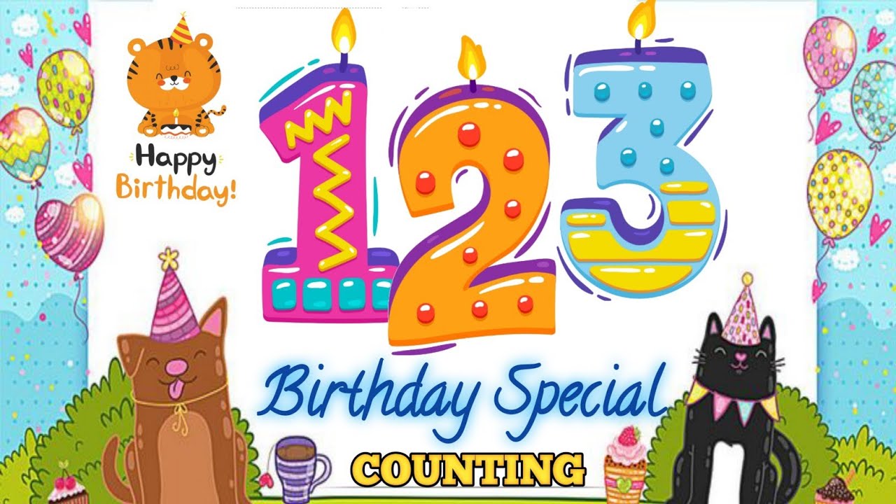 Counting Numbers 1 -10 | Counting Birthday Special 🎈| Counting Numbers ...