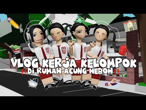[VLOG]🙇🏻‍♀️ KERJA KELOMPOK 🏫📚✏️ DI RUMAH ACUNG🪴🏡🎒