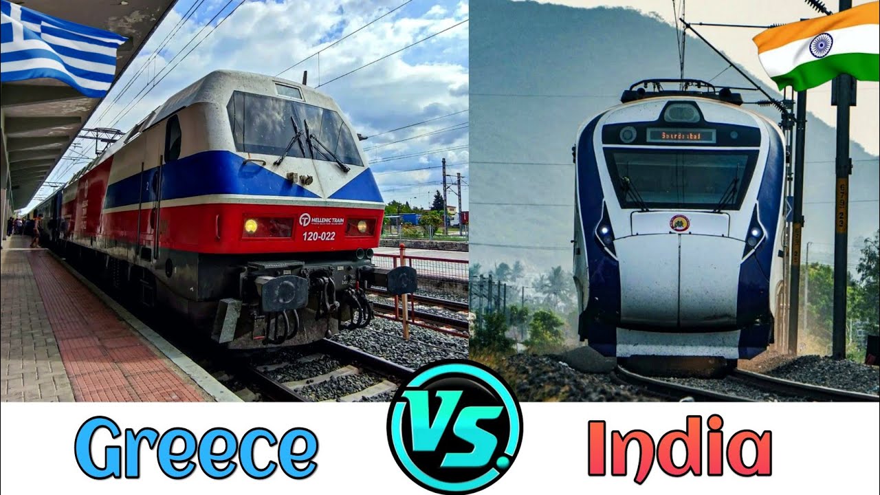 INDIAN RAILWAYS Vs GREEK RAILWAYS Comparison in 2024 || India Vs Greece ...