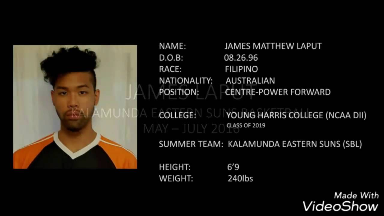 JAMES LAPUT - Class of 2019. WESTERN AUSTRALIA SUMMER BASKETBALL MIX ...