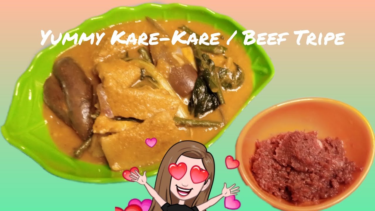 Kare-Kare (Beef Tripe) using Mama Sita's Mix - YouTube