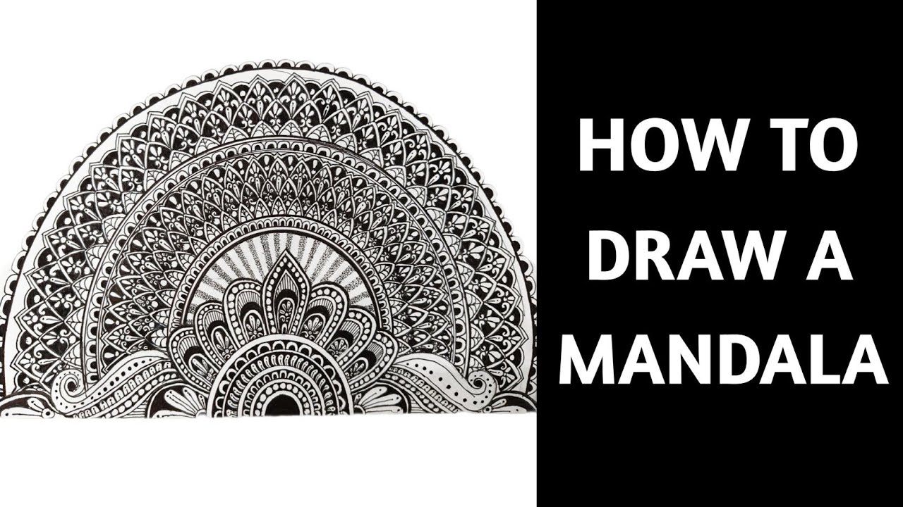 How to make easy Mandala Drawing for Beginners || Step-by-step | full ...